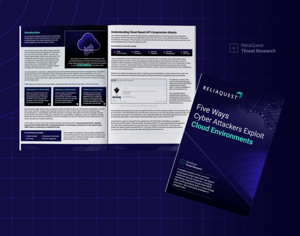 Five Ways Cyber Attackers Exploit Cloud Environments Reliaquest